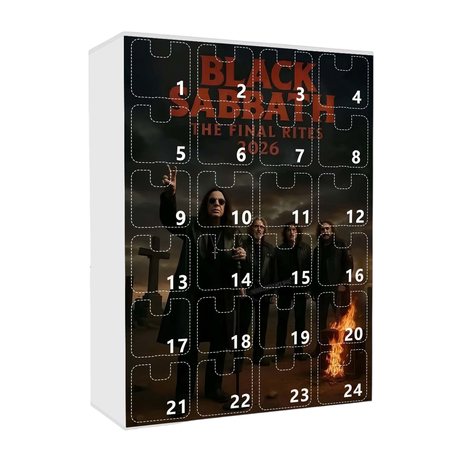 Besthm Ozzy Osbourne Christmas Countdown Box 2025, Christmas Countdown ...
