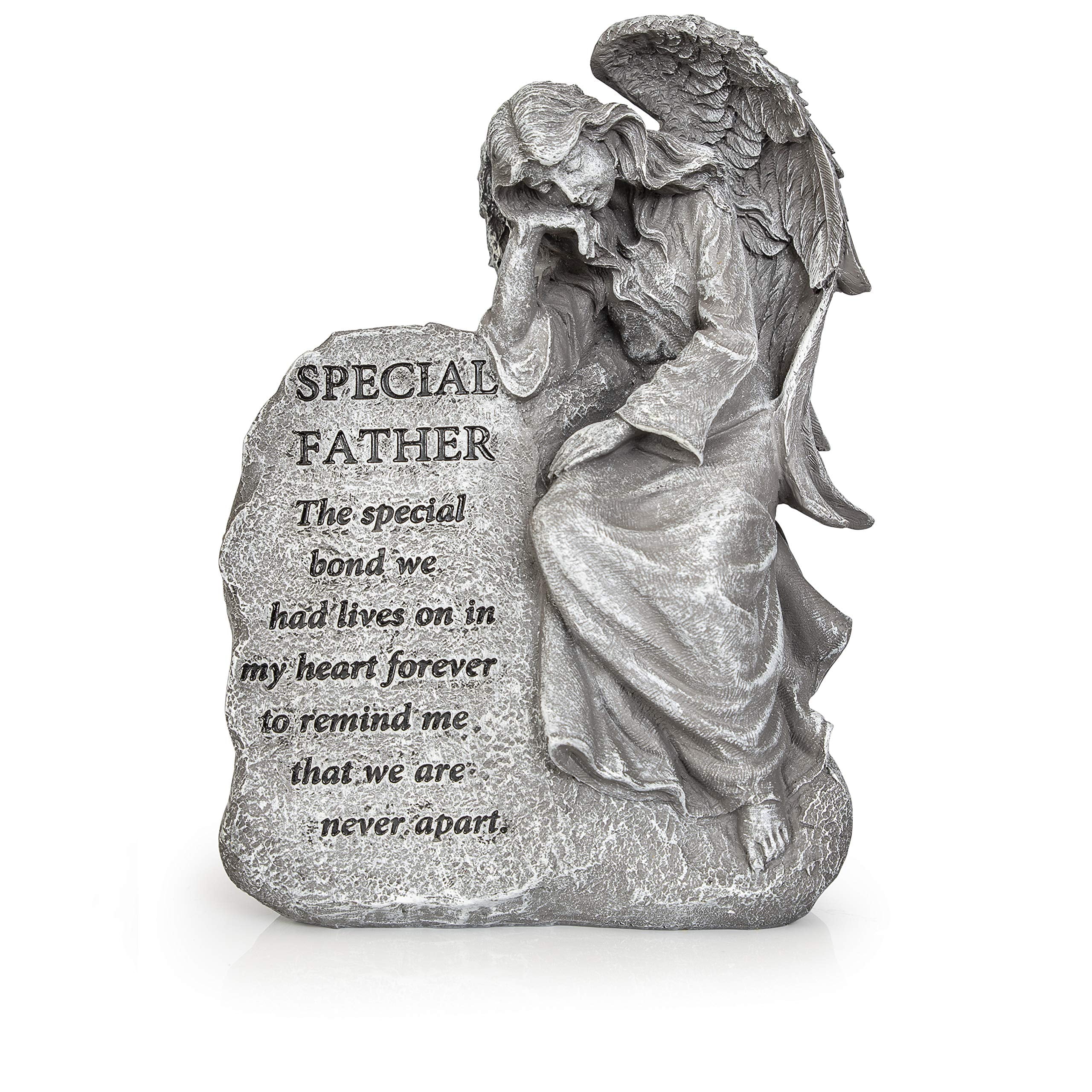 Besti Garden Memorial Stone Angel - Cold-Cast Ceramic Graveyard ...