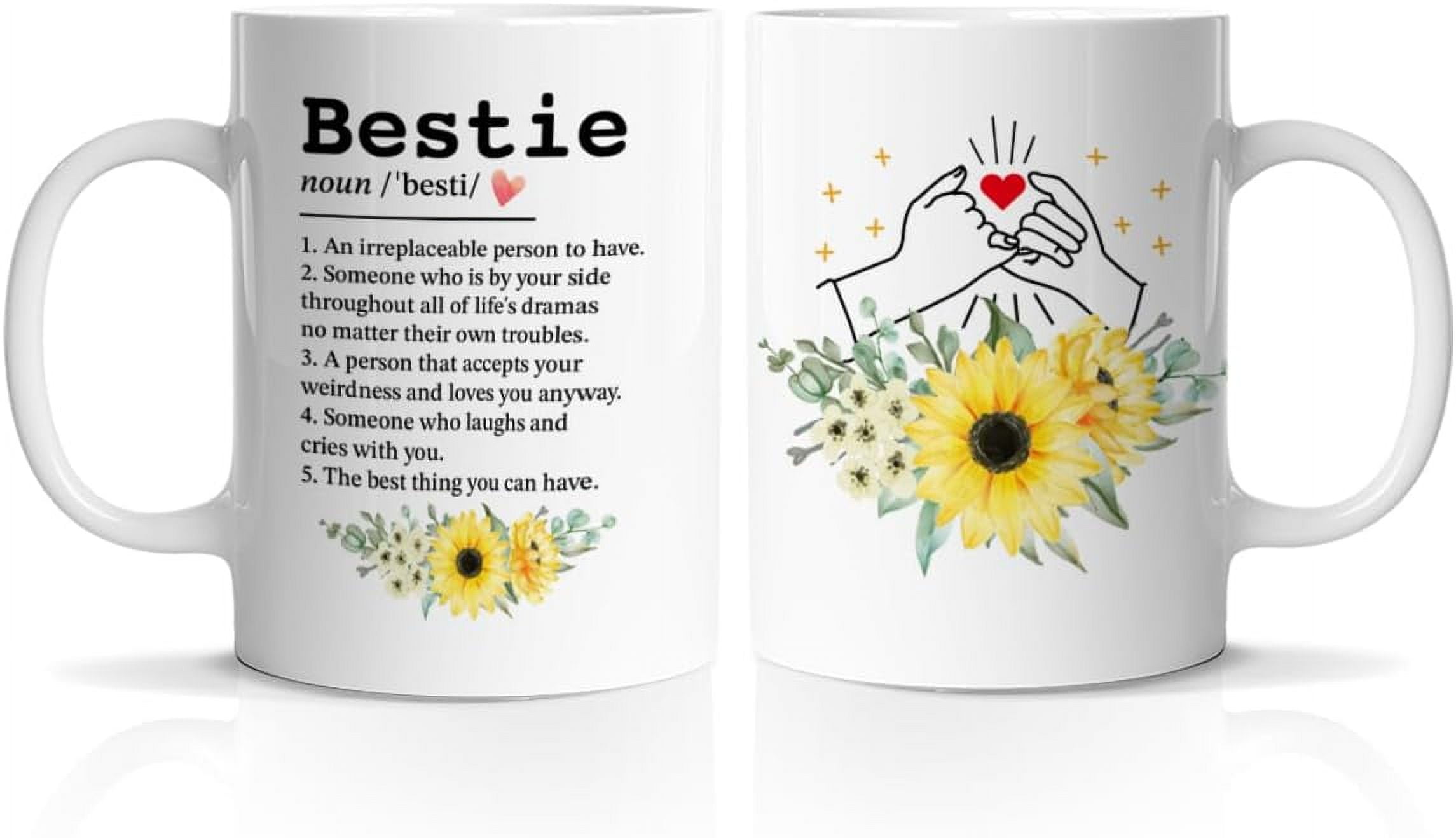 Bestie Coffee Mug, Friendship Gifts for Women Best Friends, Thank You ...