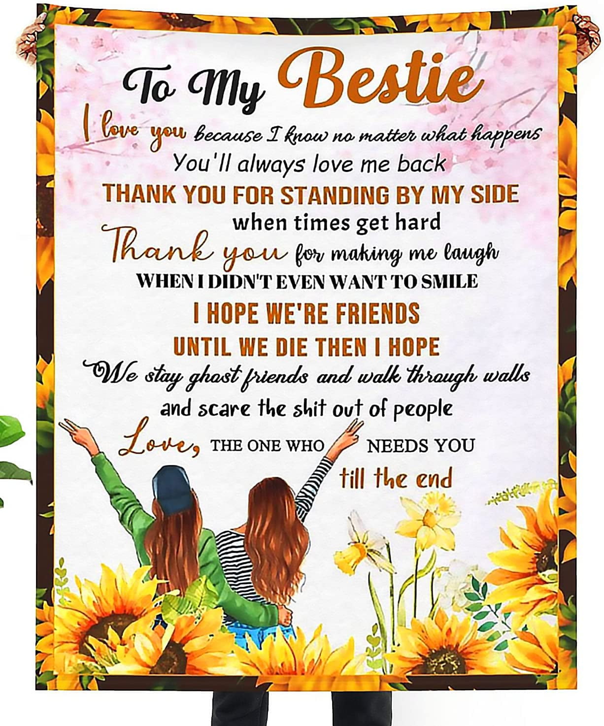 Bestie Gift Blanket for Women Super Soft Throw Blanket for Friends ...