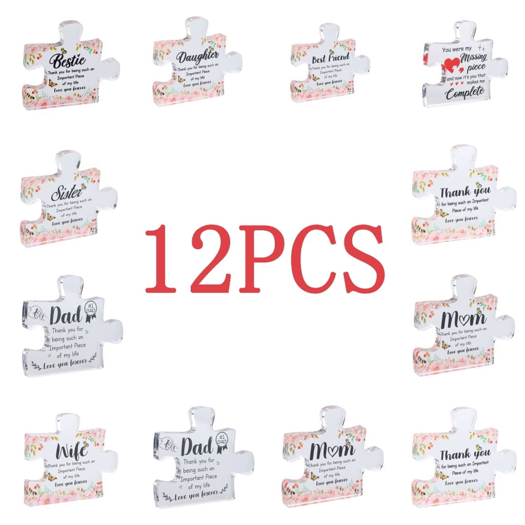To My Bestie Gifts - Acrylic Block Puzzle Decorations 3.9 x 3.3 inch ...