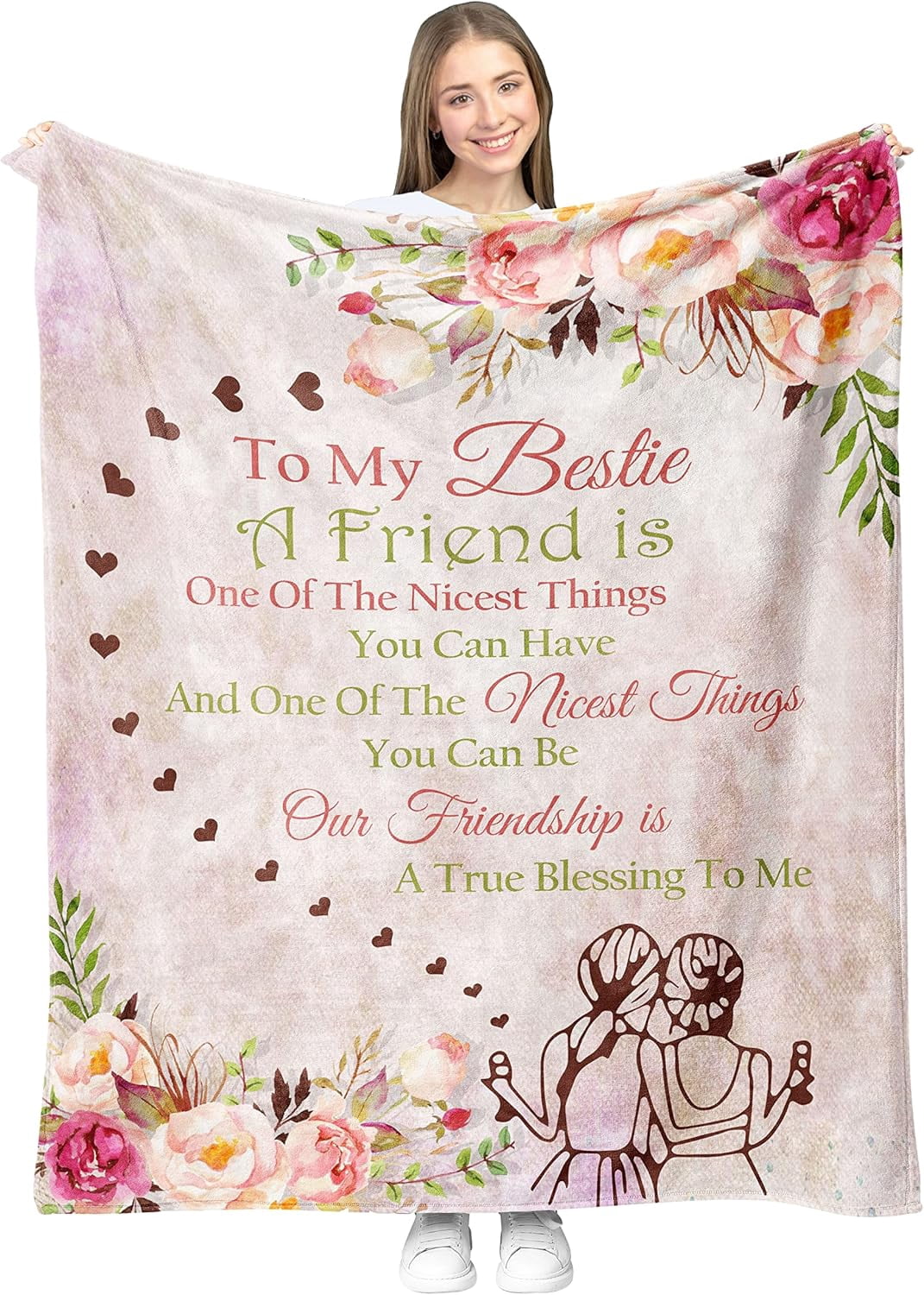 Bestie Gifts to My Bestie Blanket Birthday Gifts for Women Bestie ...