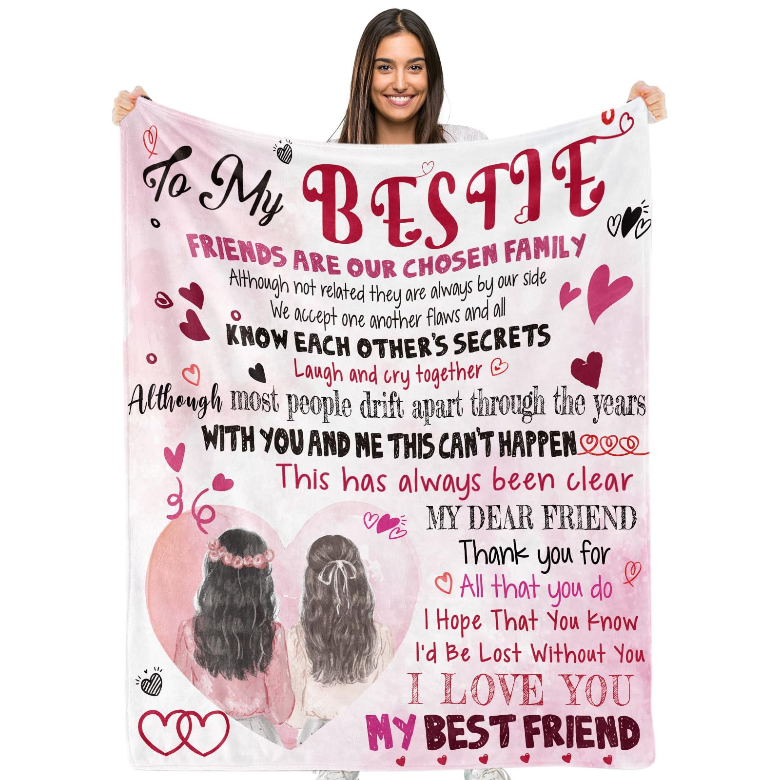 To My Bestie Gifts Bestie Throw Blanket Ultra Soft Cozy Best Bestie ...