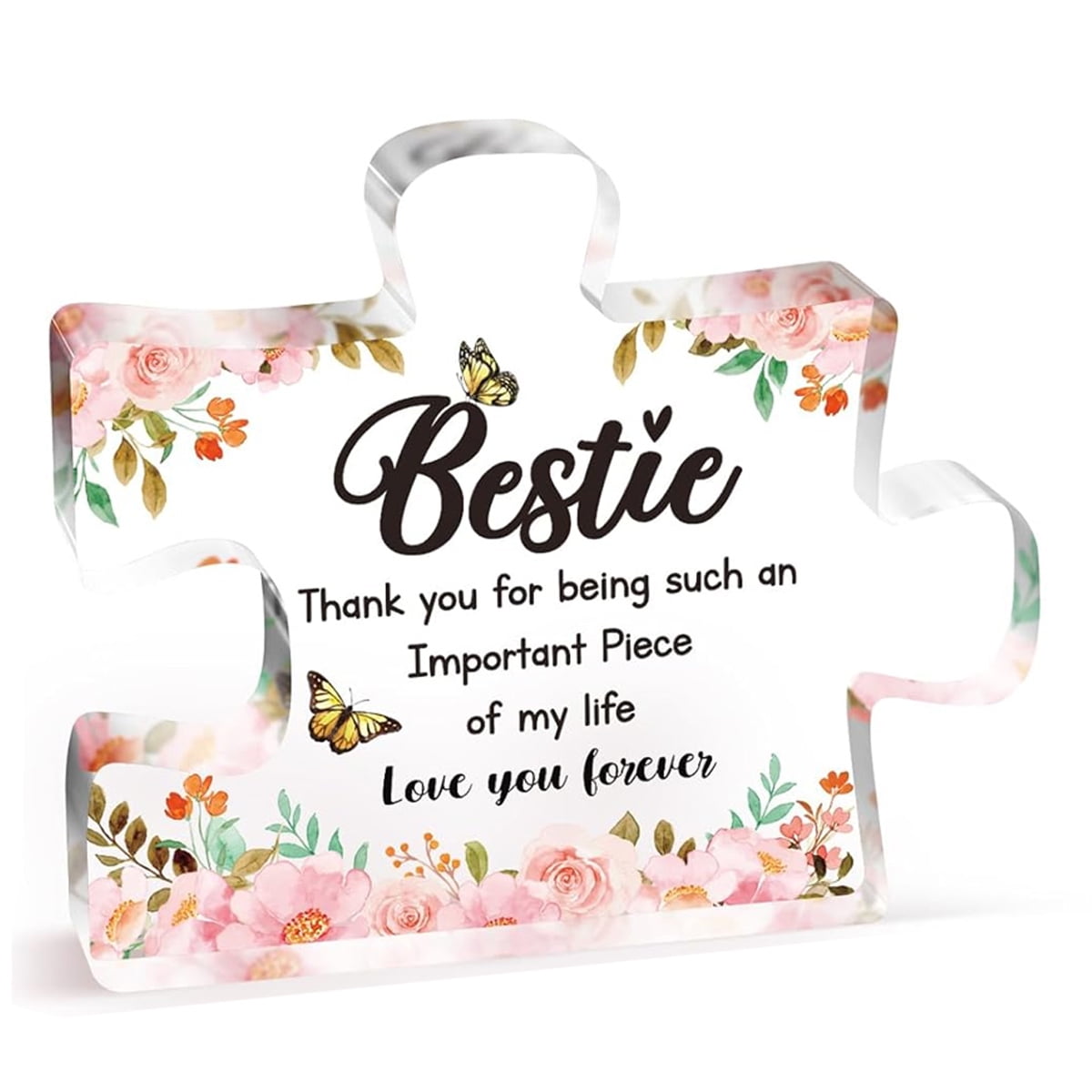 Bestie Gifts For Women Friendship - Thickness Acrylic Puzzle & Gift Box ...