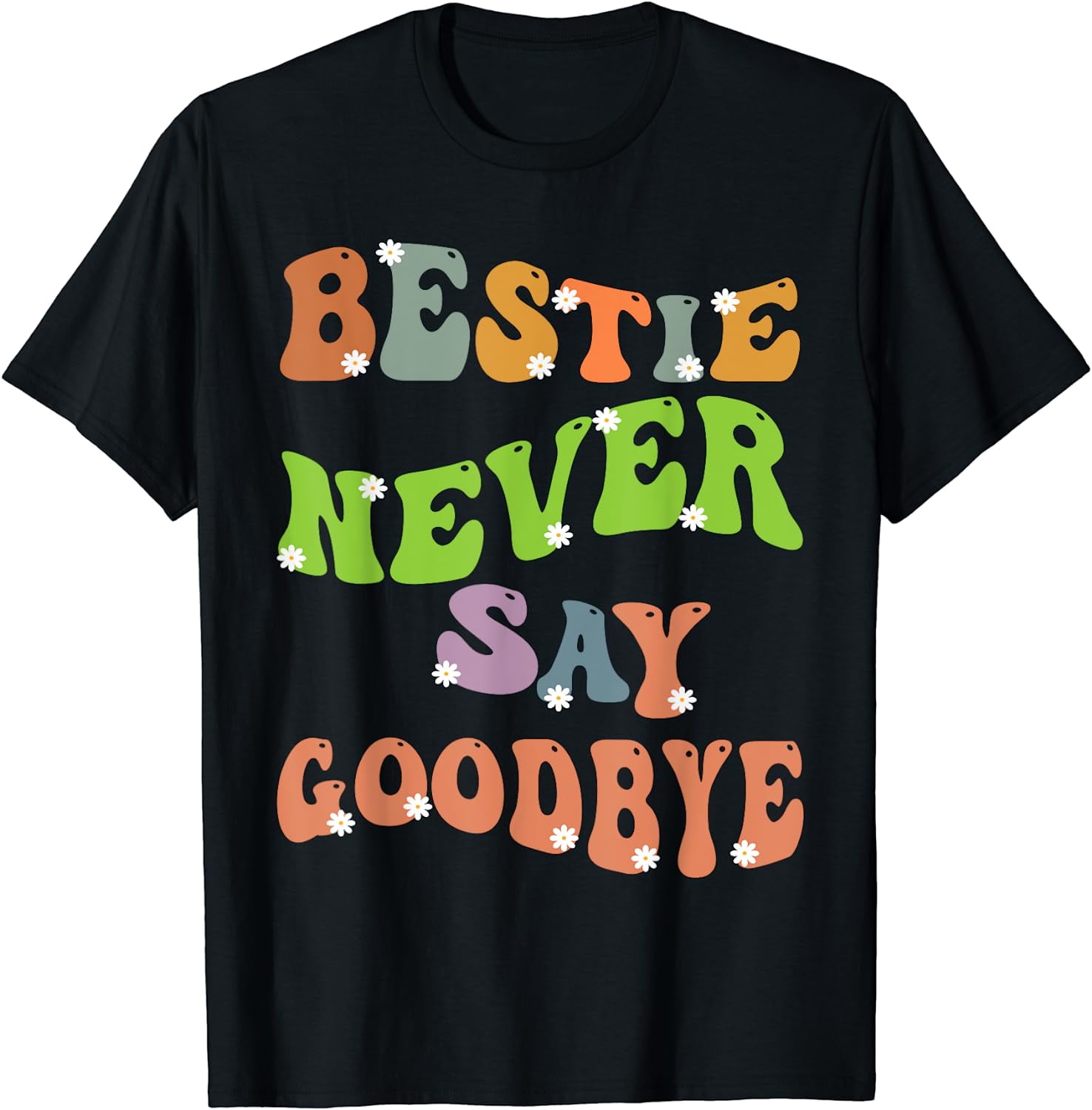 Bestie Matching Retro Groovy Best Friend Women Girls Kids T-Shirt ...