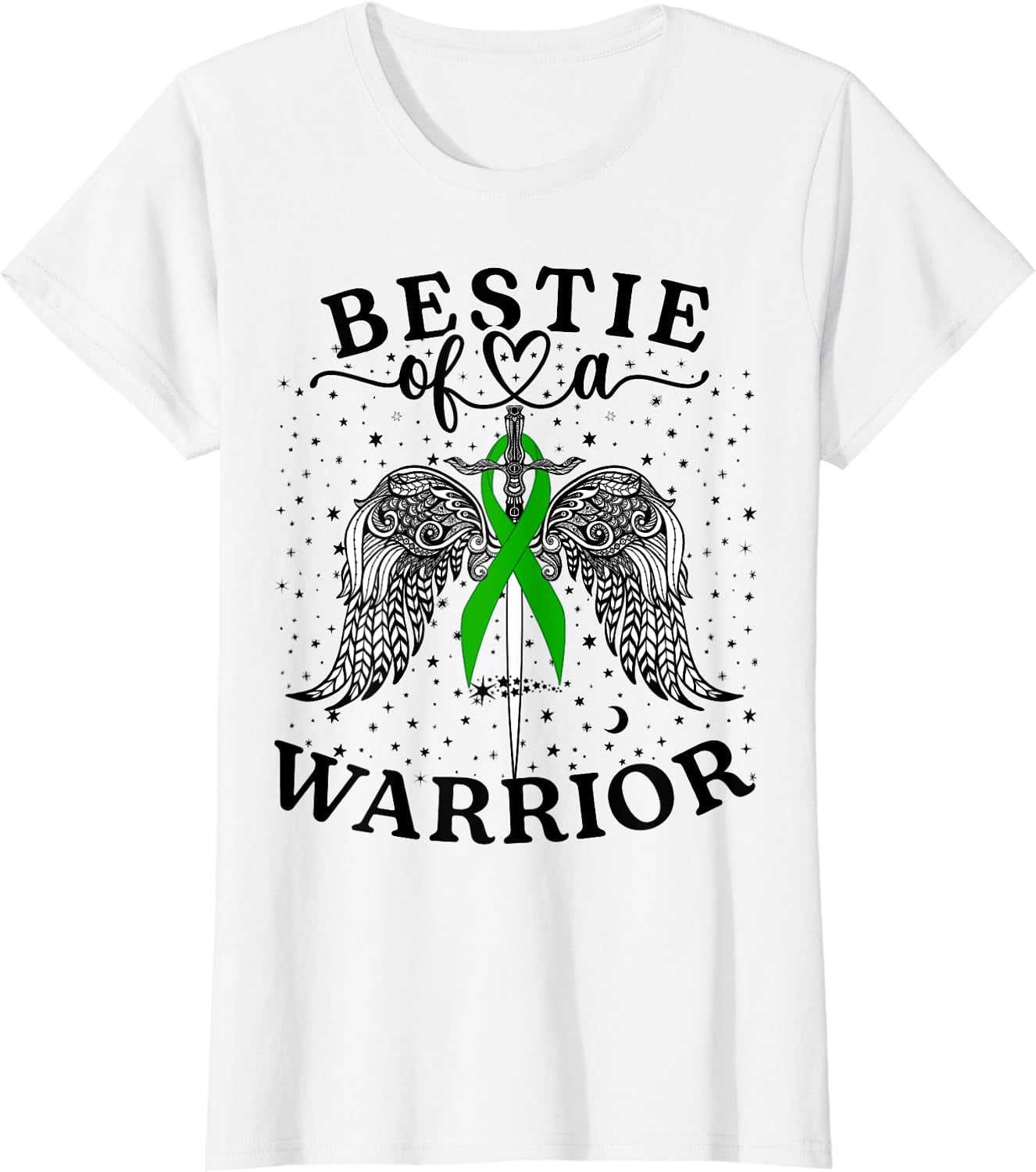 Bestie Of A Warrior Liver Cancer Awareness Support Squad T-Shirt ...