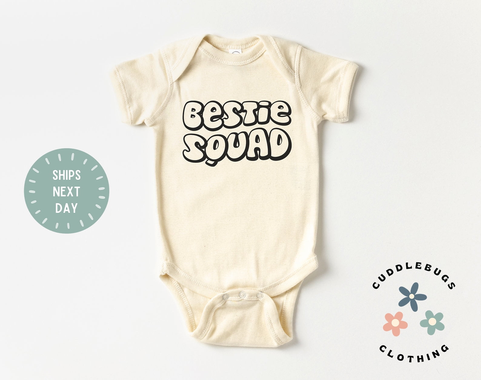 Bestie Squad Baby Onesies Bodysuit, Best Friends Bodysuit, Bff Babies ...