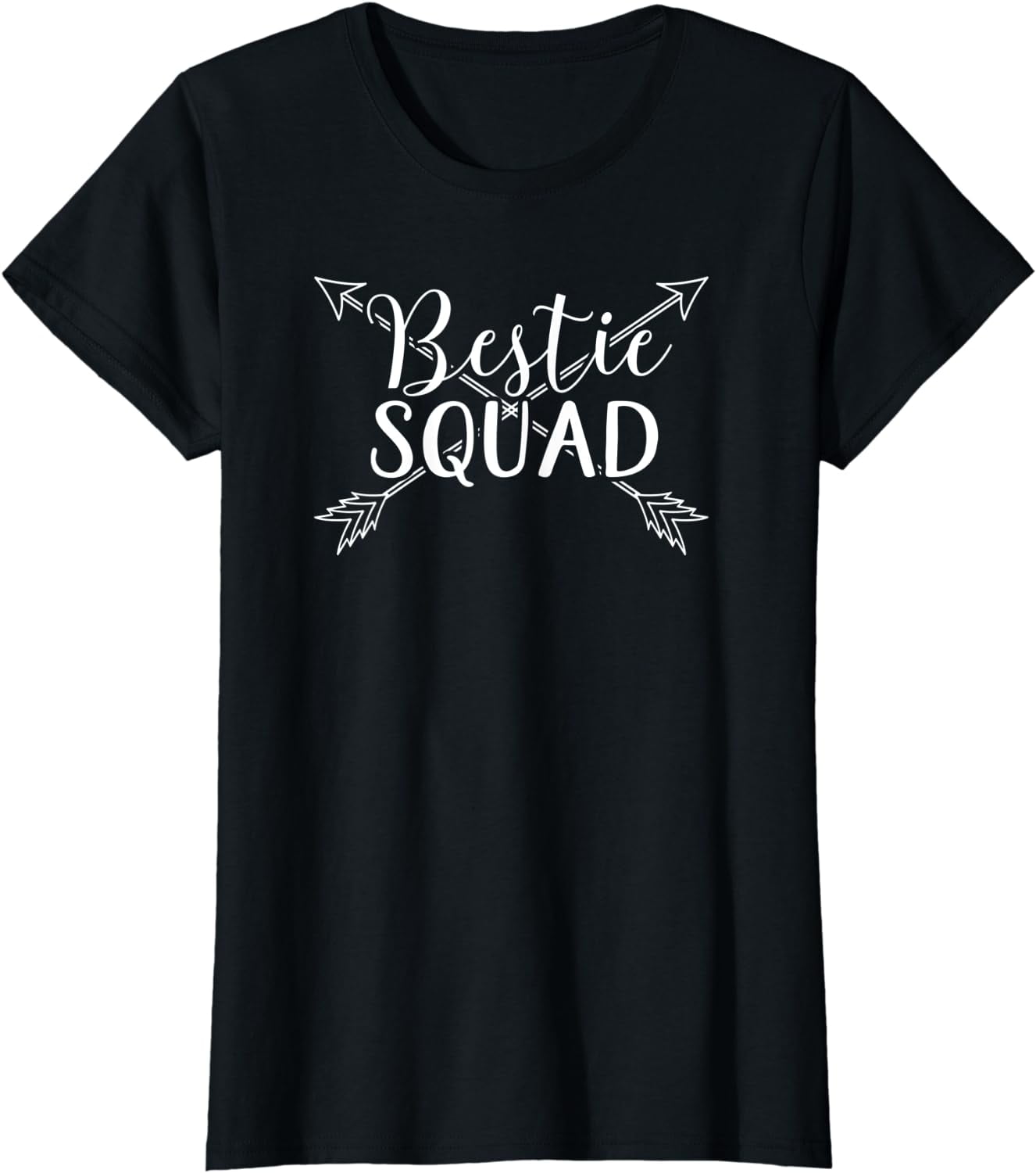 Bestie Squad Friend Best T Shirt for Teen Tween Arrow three - Walmart.com