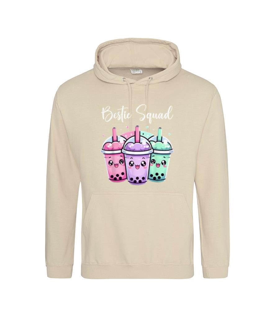 Bestie Squad Matching Friends Group Cute Team Quote Graphic Gift Hoodie ...