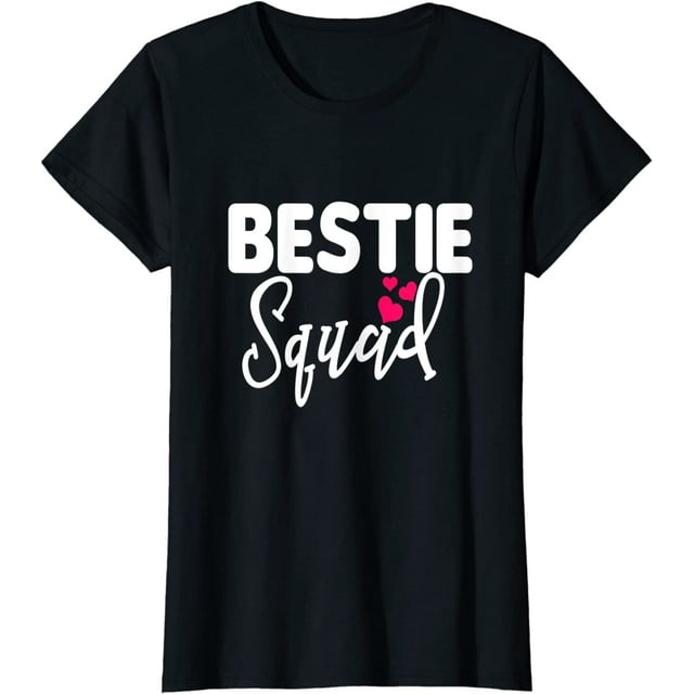 Bestie Squad Shirt Matching BFF Friend Hearts T-Shirt - Walmart.com
