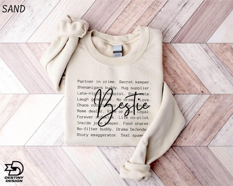 Bestie Sweatshirt, Best Friends Sweatshirt, Gift for Best Friend ...