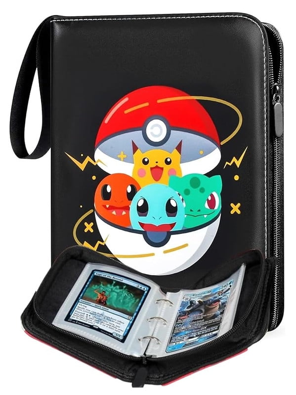 Bestie toys Binder, Cards Collector Album Holder Cartoon Prints Zipper ...