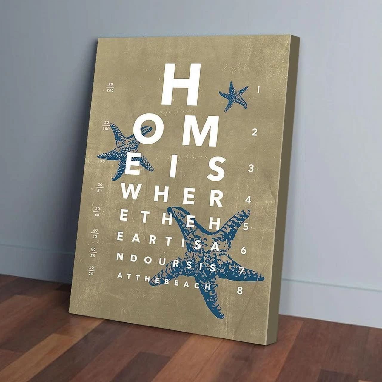 Bestiehsip Home Beach Optometrist Art Eye Chart Poster, NO FRAMED ...