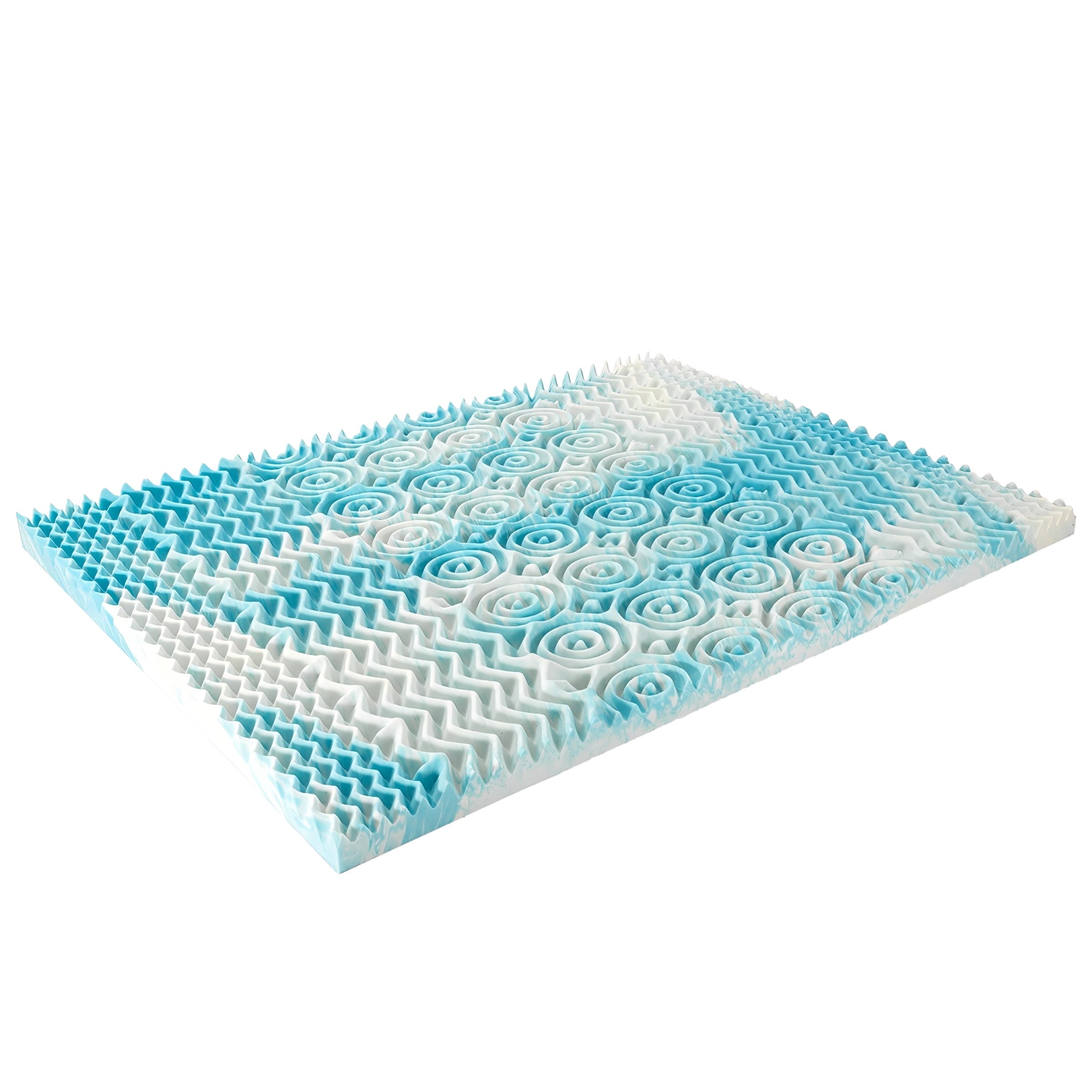 Bestier 4 Inch 5-Zone Memory Foam Mattress Topper, Gel Infused Foam ...