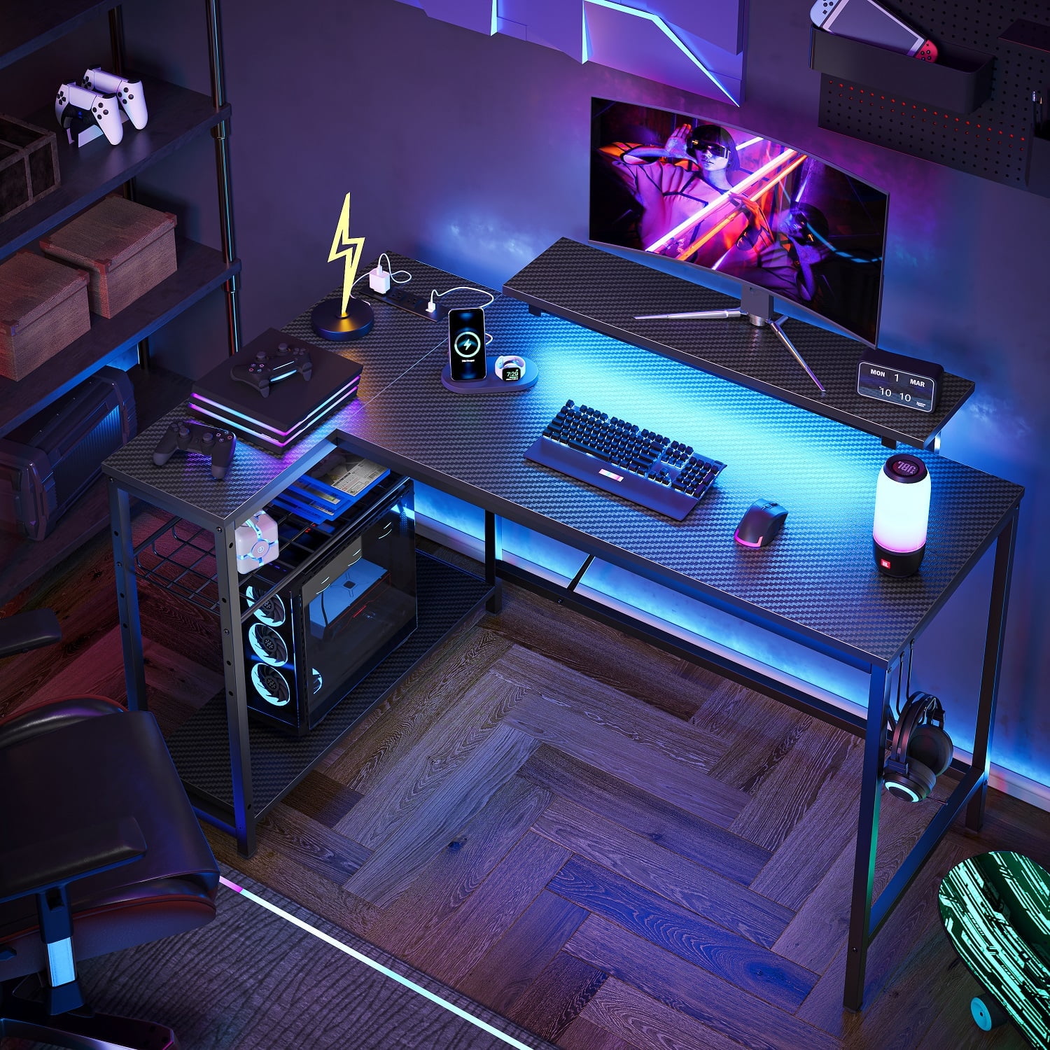 Led rgb gaming desk store