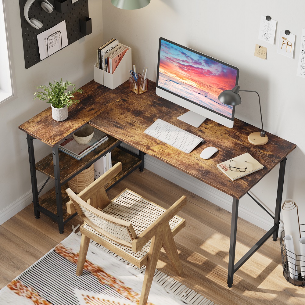 Burbank L-Shape Corner Desk - Walmart.com