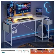 66 inch U Shaped Gaming Desk with Multiple Shelves, Drawers, Adjustable ...