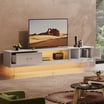 Nord 3K TV Stand for TVs up to 80", Mid-Century Modern Matte 73 ...