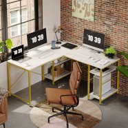 Eureka Ergonomic 47x23 Inch Computer Desk, Black Office Desk with Free ...