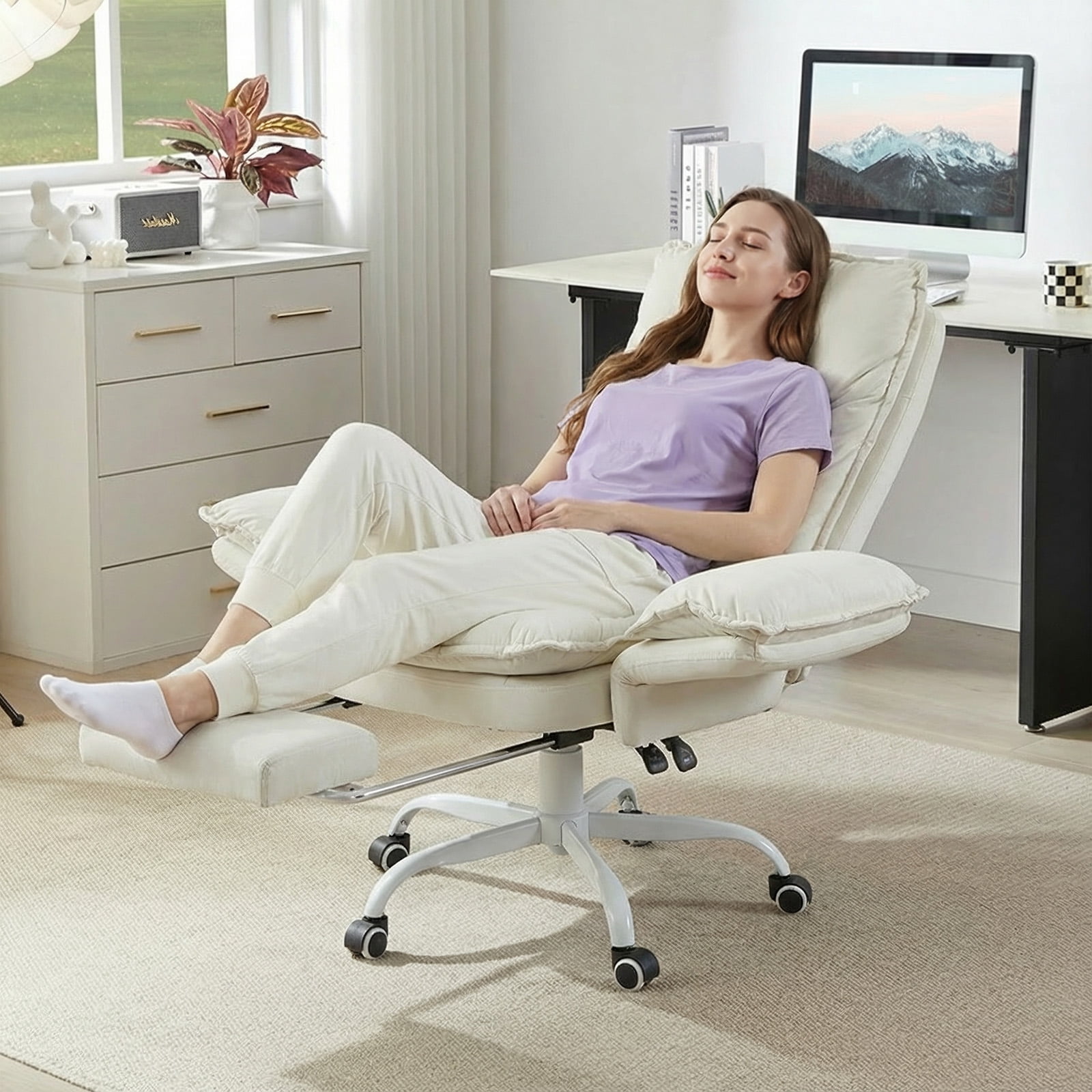 Bestier Big and Tall Executive Office Chair with Flip-up Arms for Adult ...