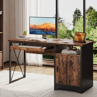Simpli Home Artisan Solid Wood Transitional 50 in. Wide Desk in Russet ...