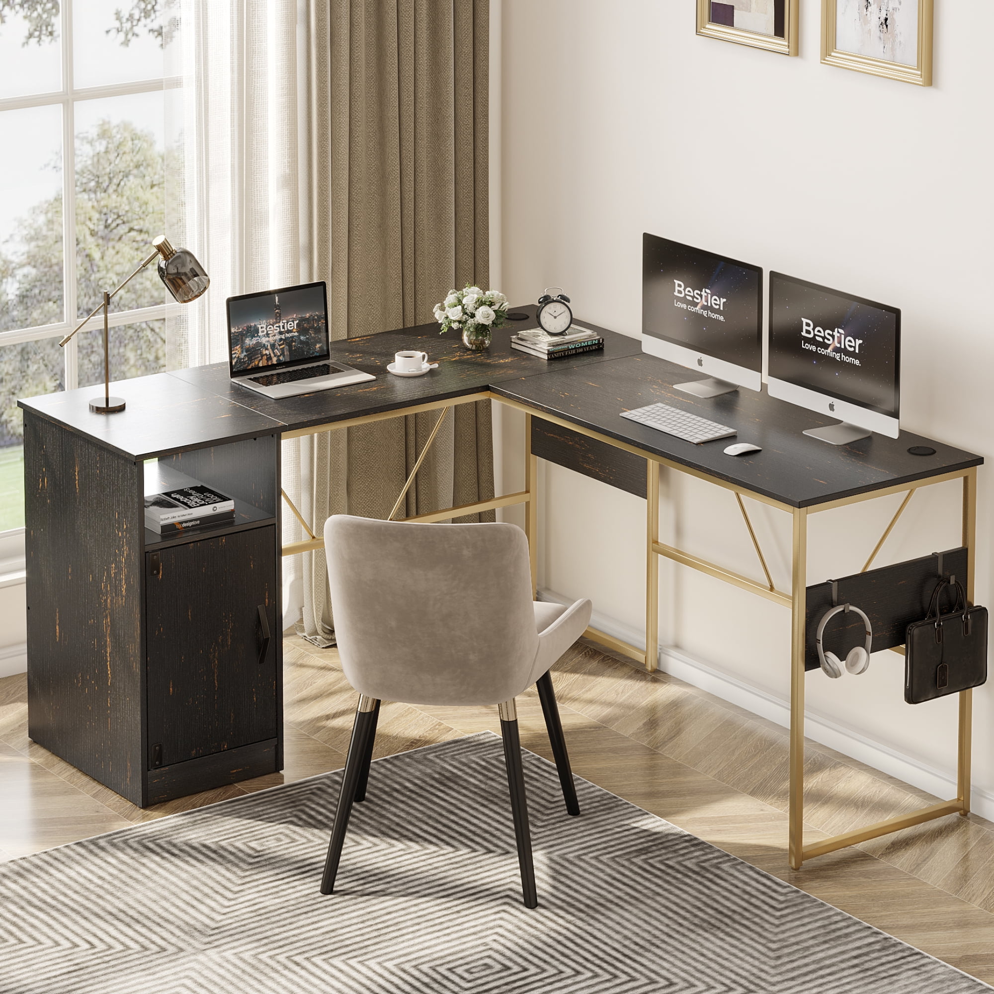 Bestier L Shaped Desk