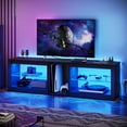Bestier Modern TV Stand for 70" TV with Power Outlets Entertainment ...