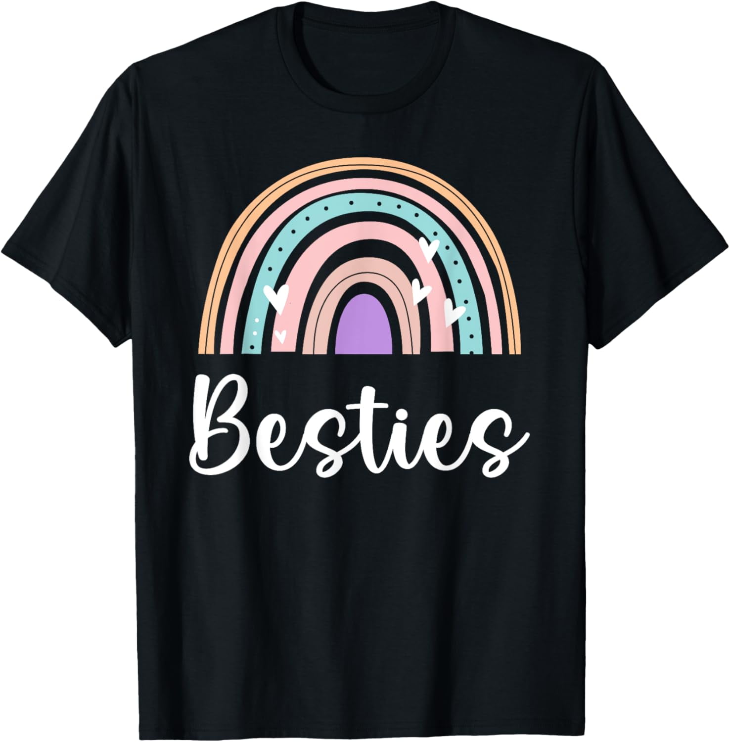 Besties BFF Heart Best Friends Bestie T-Shirt - Walmart.com