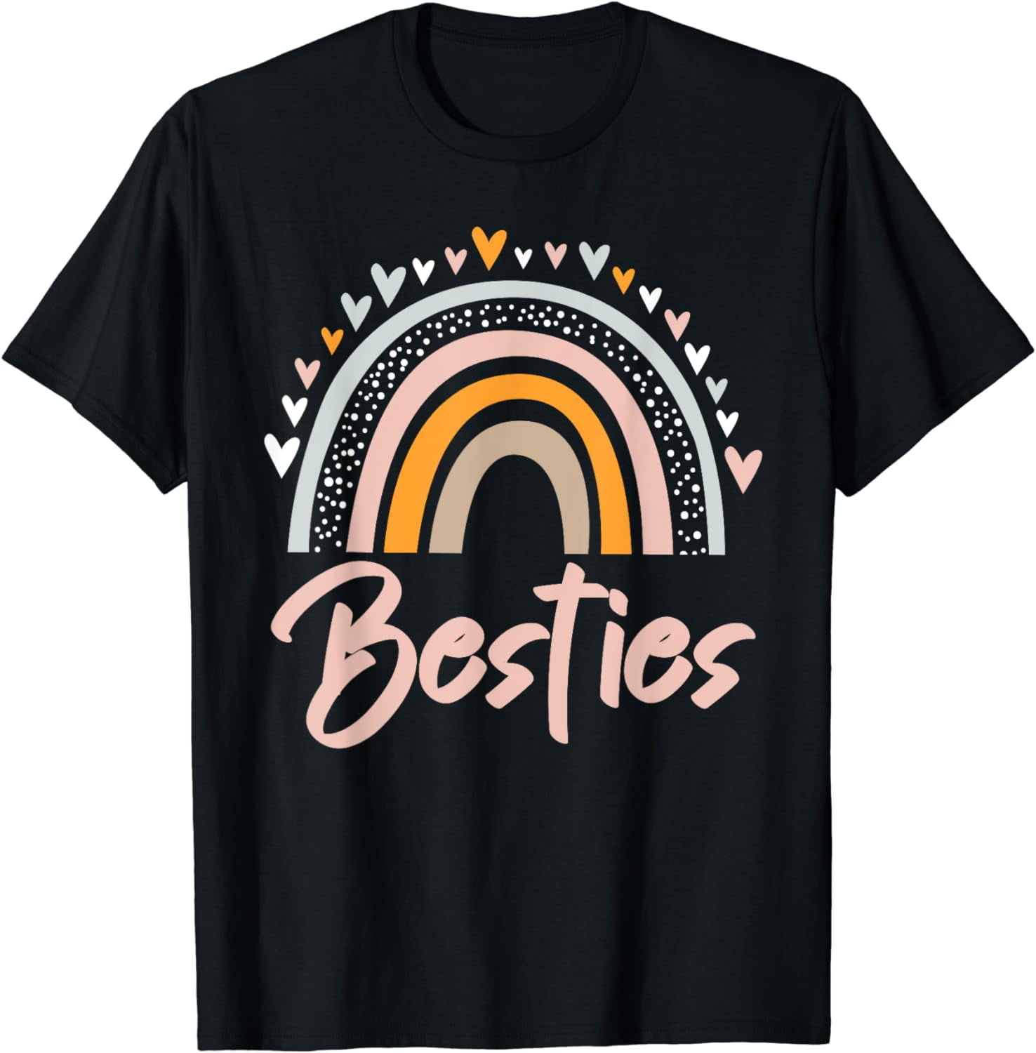 Besties BFF Heart Best Friends Bestie T-Shirt - Walmart.com