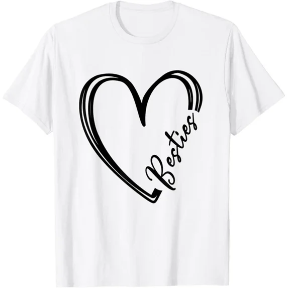 Besties Cute Matching Mother Daughter Best Friend T-Shirt - Walmart.com