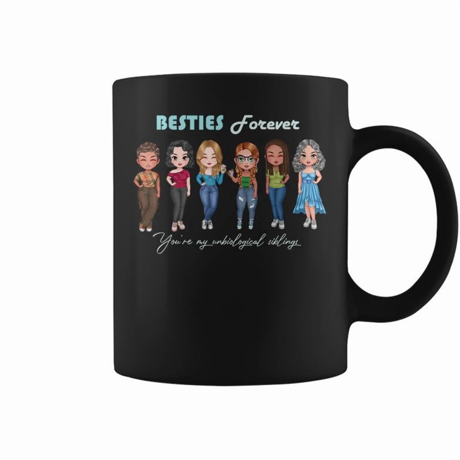 Besties Forever Bff Best Friends Unbiological Siblings Chibi Coffee ...