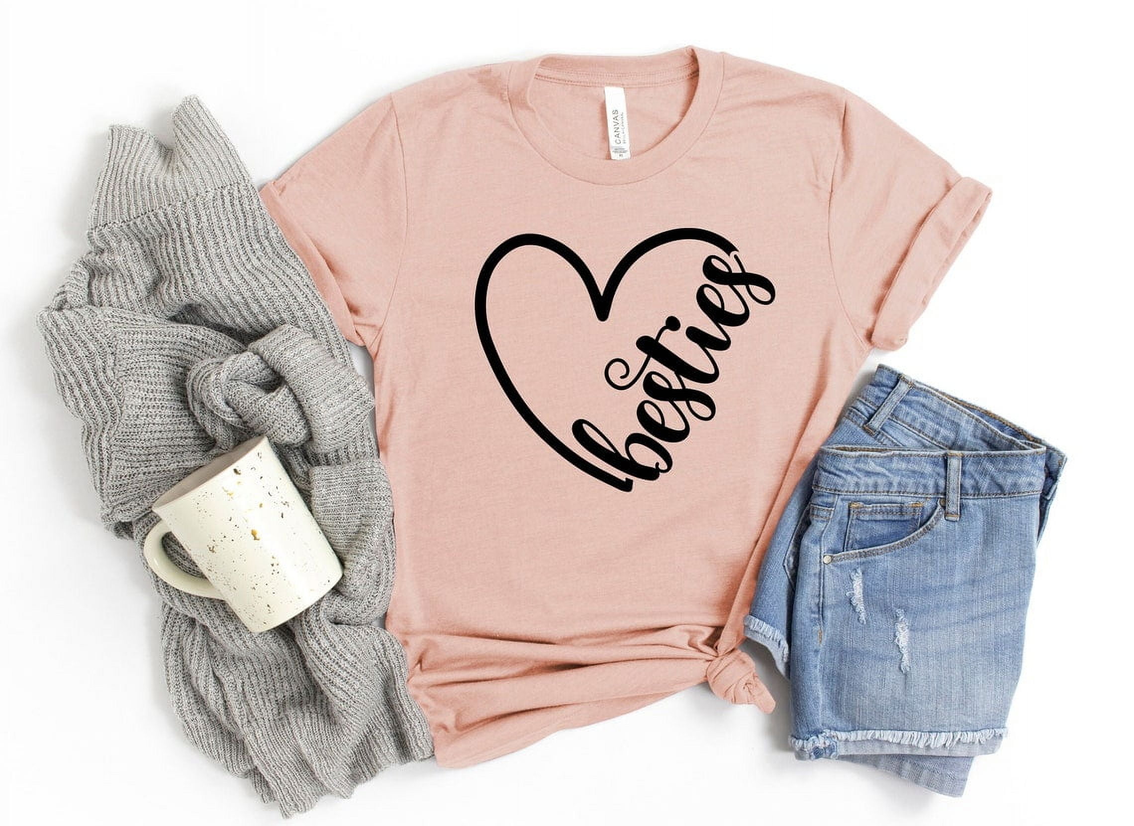 Besties Heart Shirts - Sisters Matching Tees - Best Friends Shirts ...