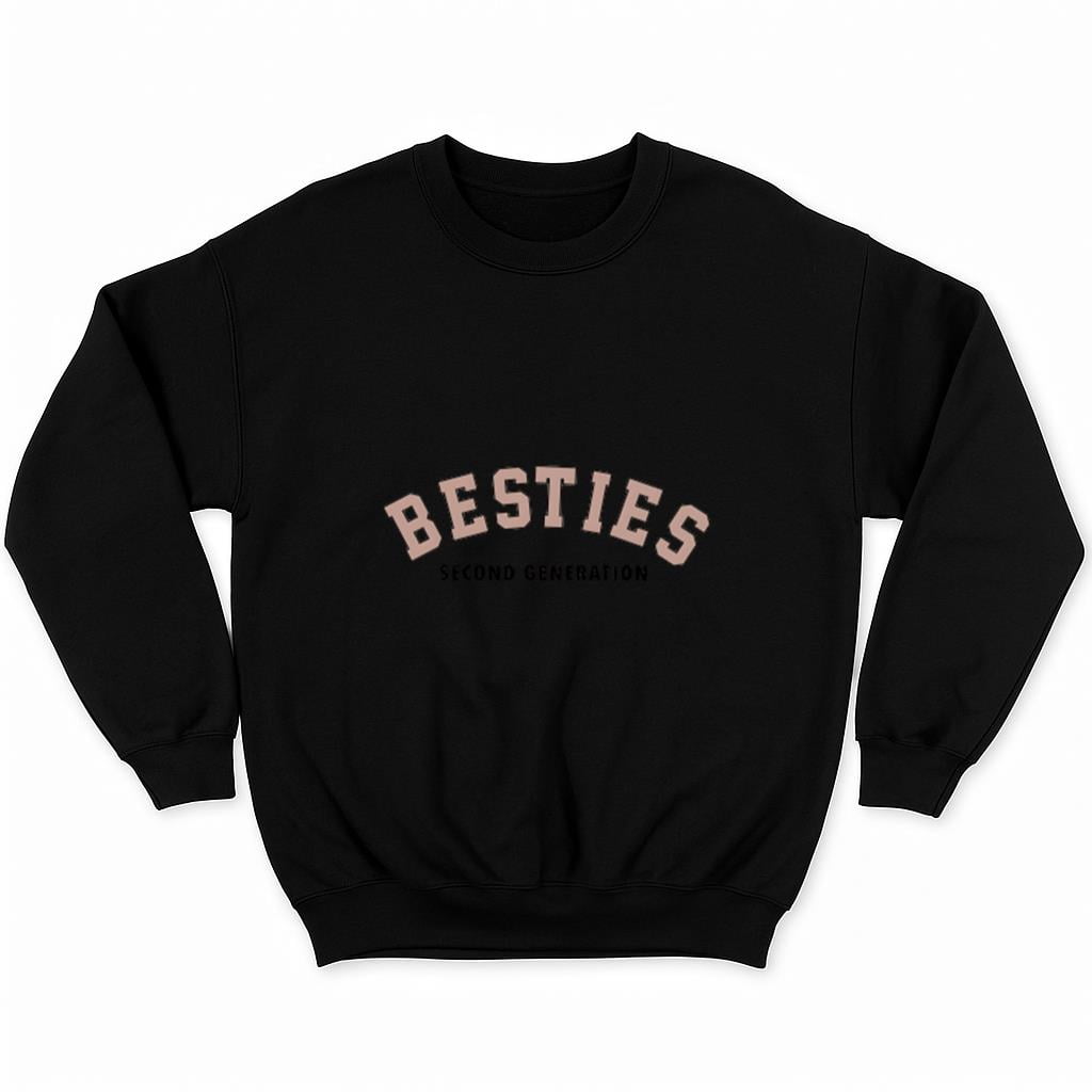 Besties Second Generation Fun Friendship Family Themed Graphic Print ...