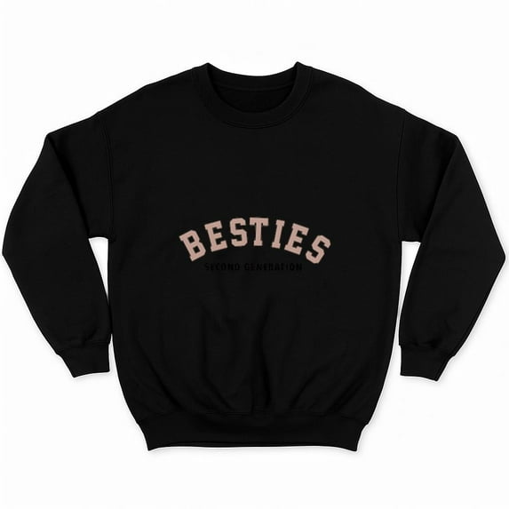 Besties Second Generation Fun Friendship Family Themed Graphic Print ...