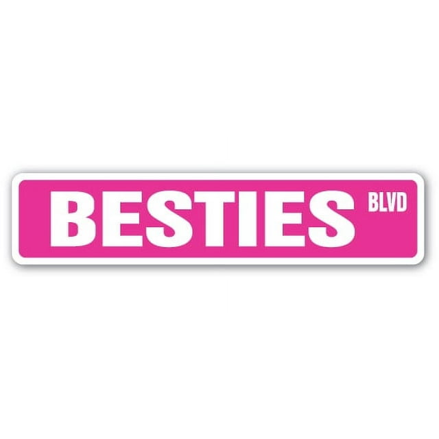 Besties Street [3 Pack] of Vinyl Decal Stickers | Indoor/Outdoor ...
