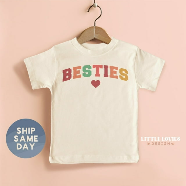 Besties Toddler Shirt, Best Friends Forever Kids T-Shirt, Trendy ...