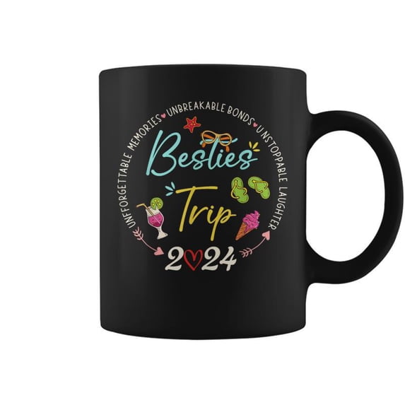 Besties Trip 2024 Memories Girl Trip Friends Vacation Retro Coffee Mugs ...