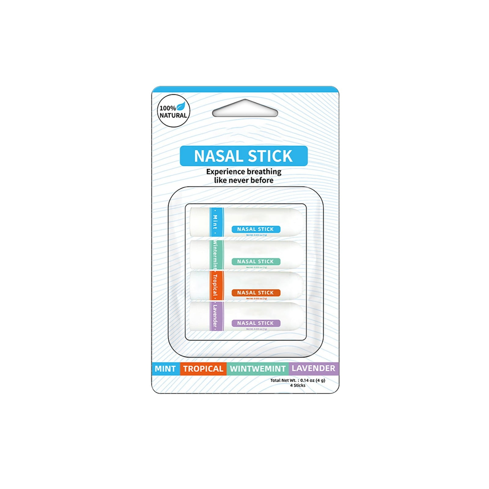 Bestk Nasal Stick (4 Pack) | Focus + Enhances Breathing | Provides ...