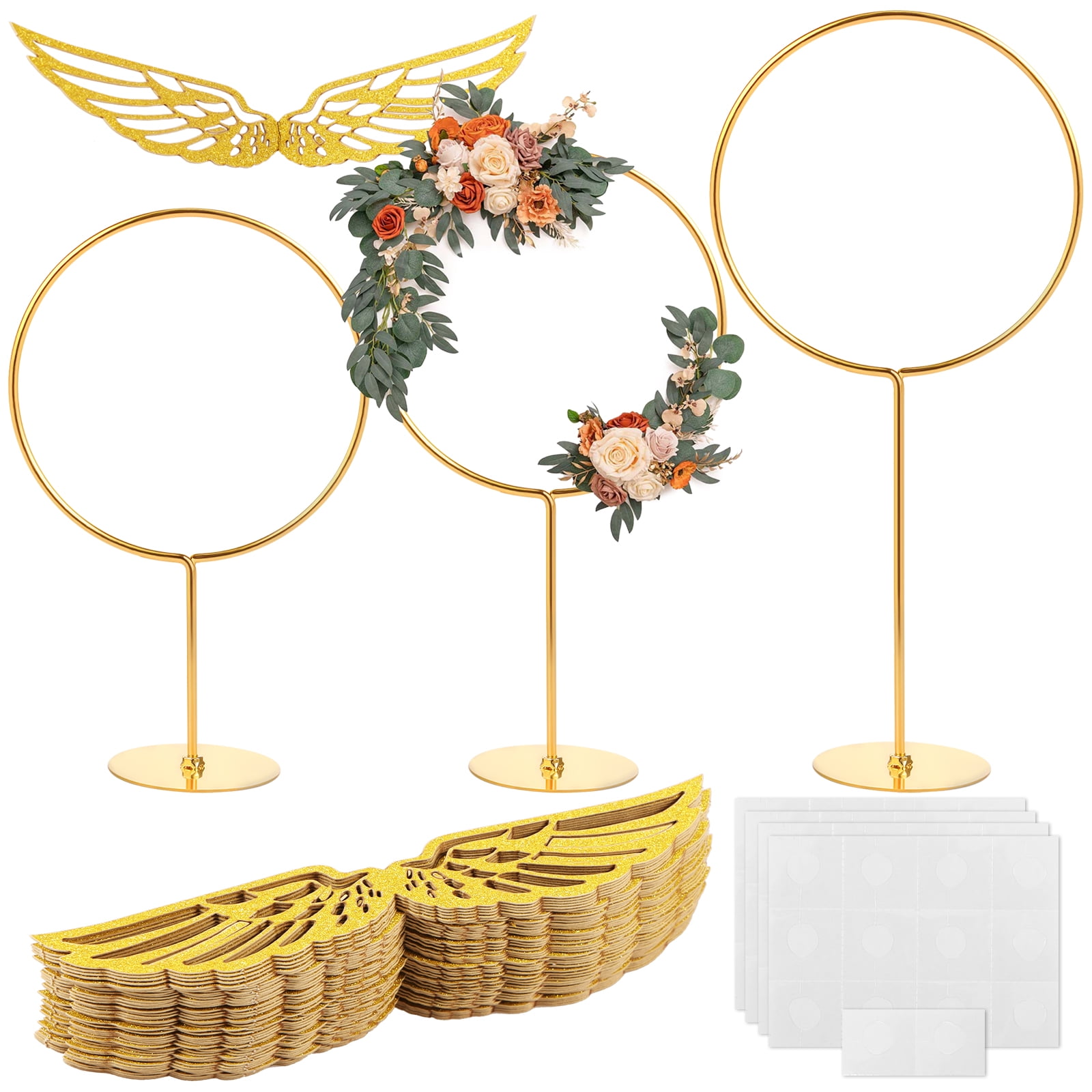 Bestomrogh 50 Pcs Golden Glitter Wings Chocolate Decoration,Snitch ...