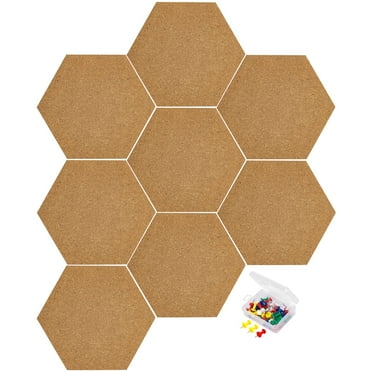 "VING 12 Pack 12""x12"" -1/2"" Thick Stick & Hang Cork Board Tiles with ...