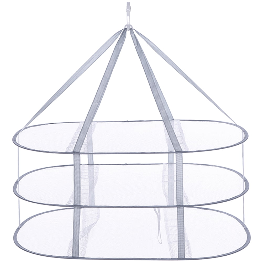 Bestonzon Folding Hanging Dryer Sweater Hanging Dryer Three Layers ...