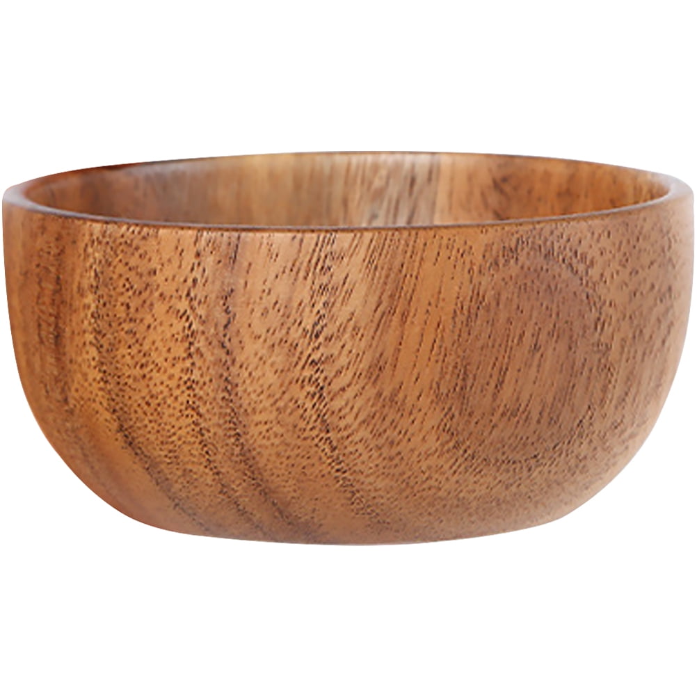 Bestonzon Japanese Style Wooden Rice Bowl Wood Noodle Bowl Wood Fruits ...