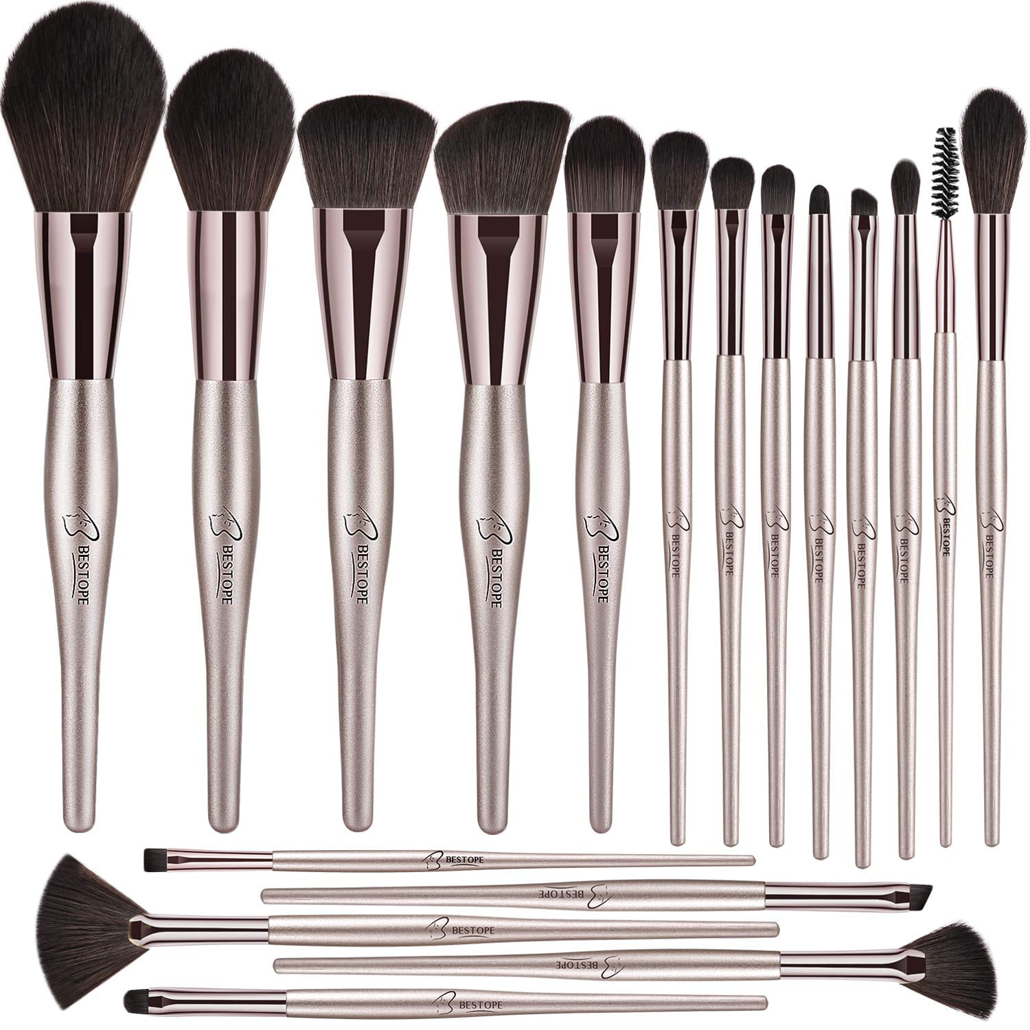 Bestope Makeup Belly-Type Handle Series Professional Premium Synthetic ...
