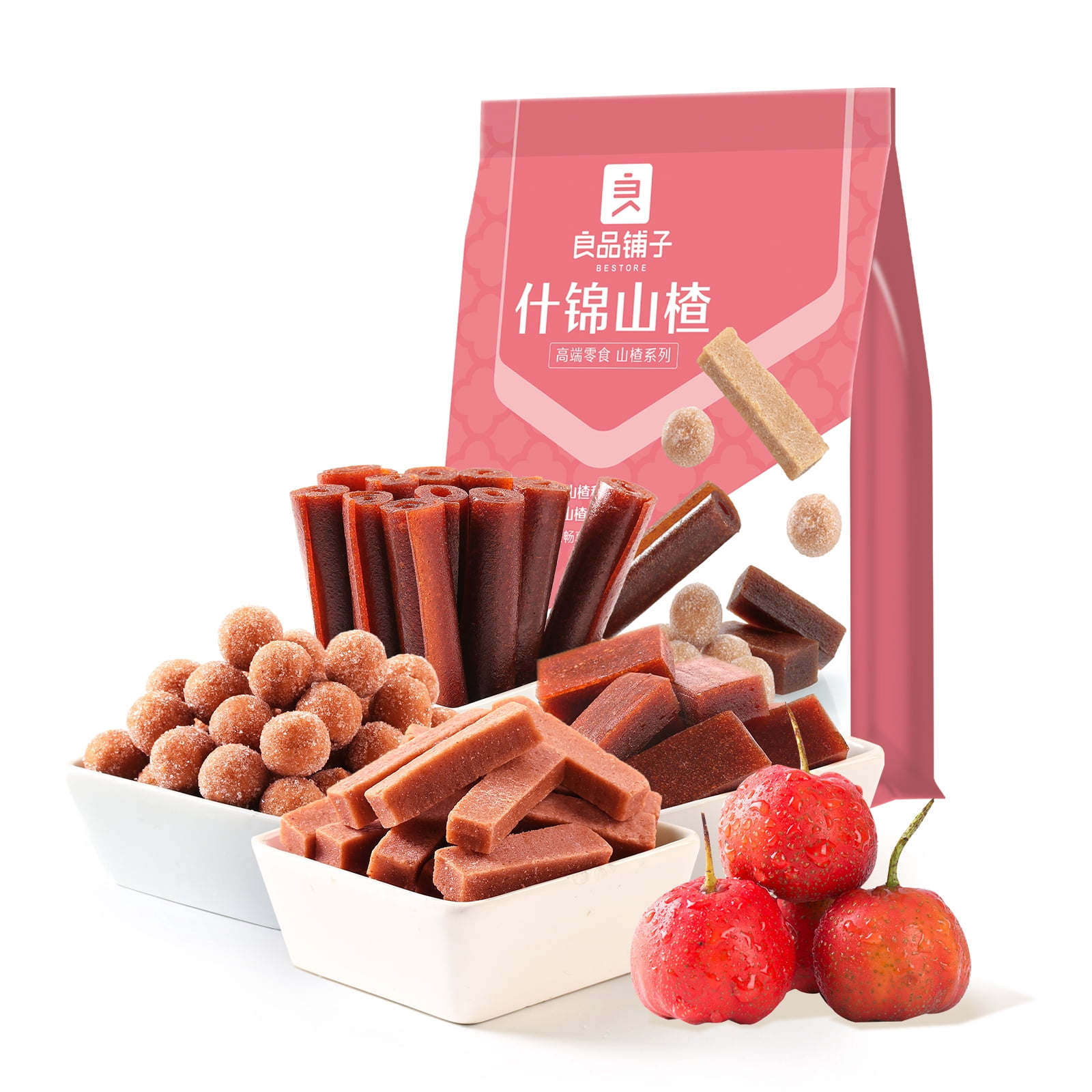 Bestore Hawthorn Candy: Assorted Chinese Haw Snack, Mixed Haw Flake ...