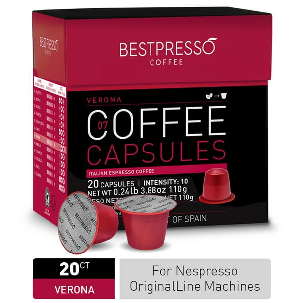 Bestpresso Coffee Espresso Verona Blend Coffee Capsules, High Intensity ...