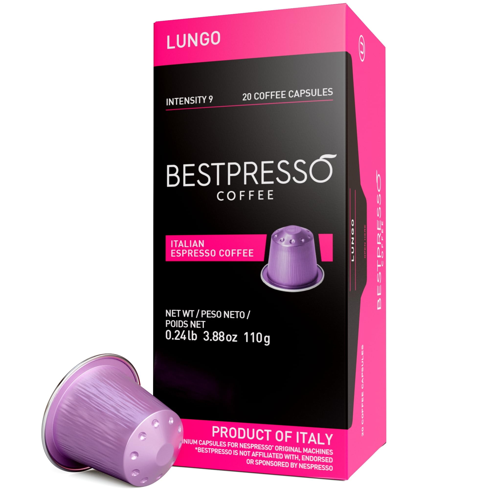 Bestpresso Coffee for Nespresso Original Machine 120 Aluminum pods ...