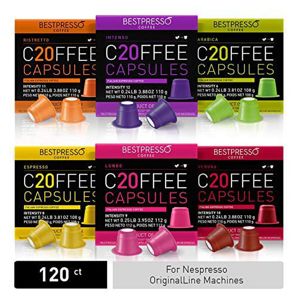 Bestpresso Coffee for Nespresso Original Machine 120 pods Certified ...