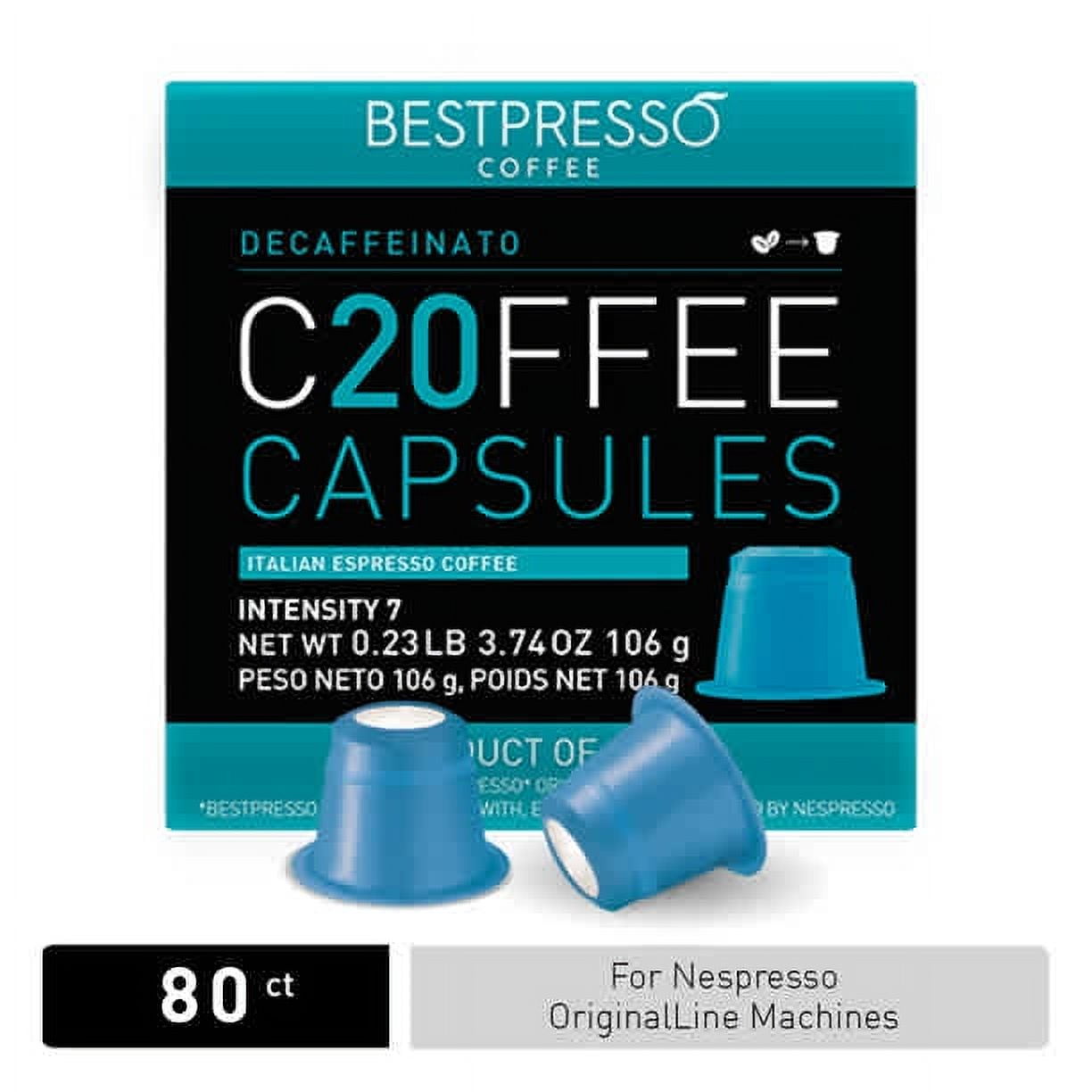 Bestpresso Decaffeinato Blend Coffee Capsules for Nespresso ...