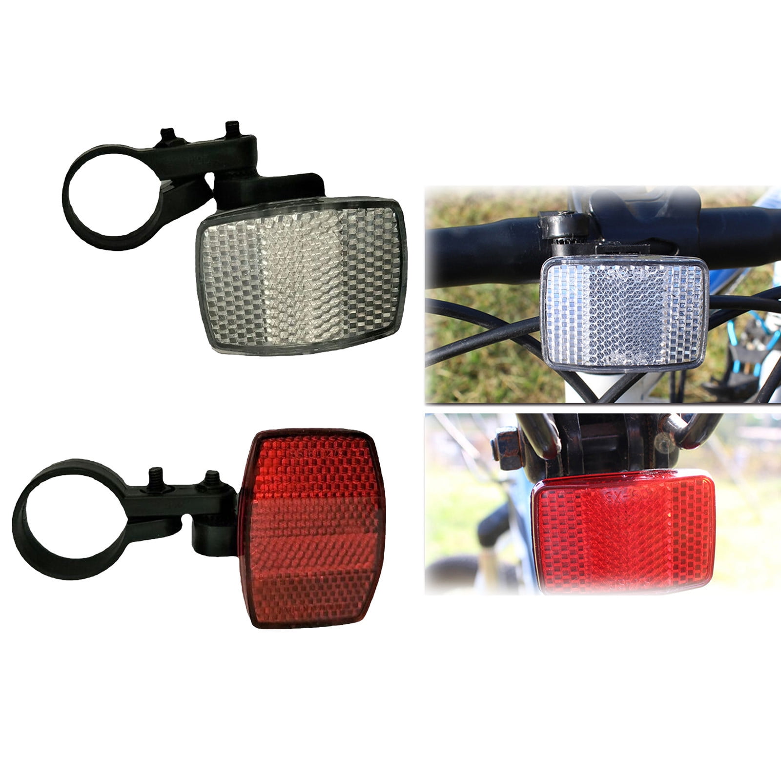 Bestseller Red White Bike Handlebar Reflector Back Light Replacment ...