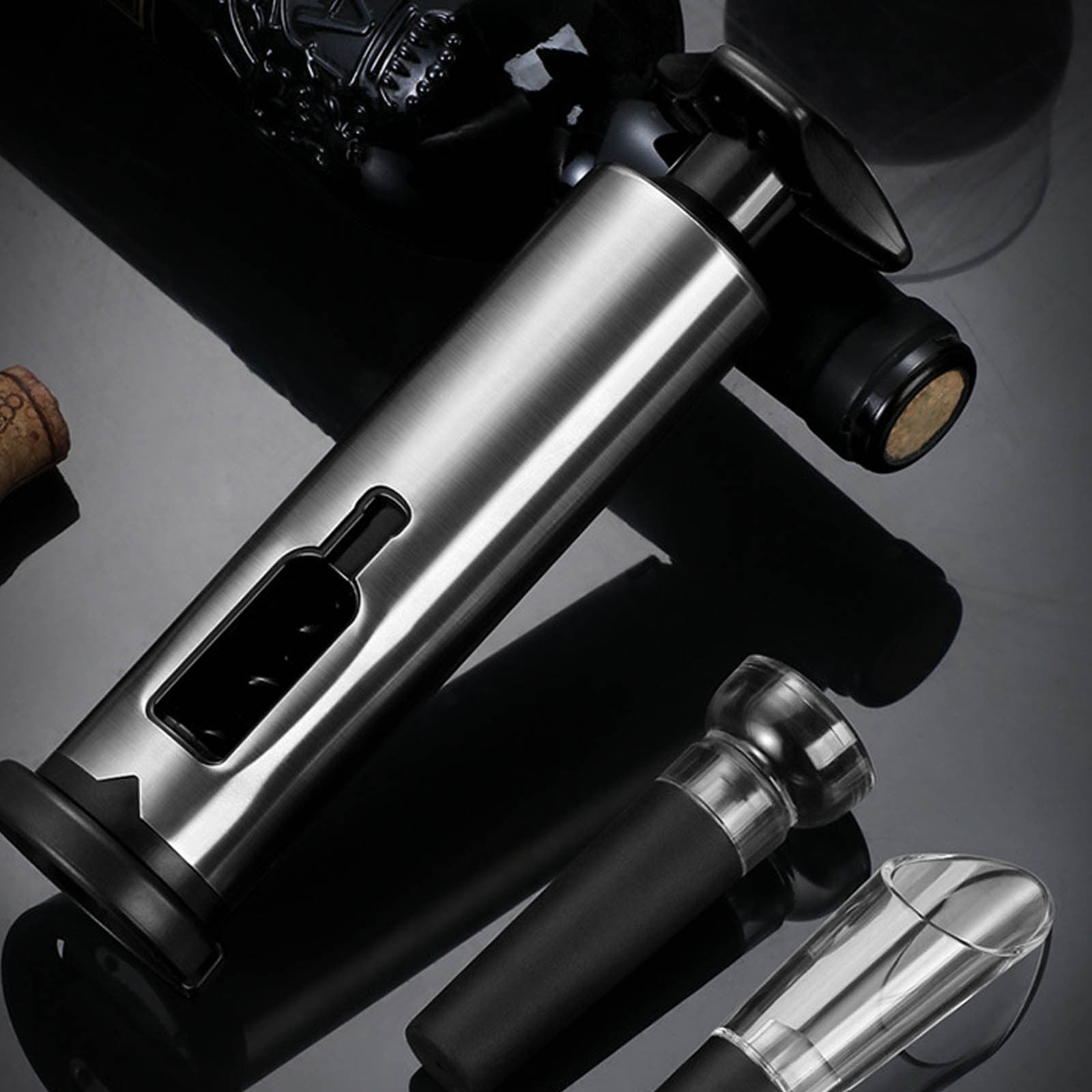 Bestselling, Corkscrew Set Bottle Opener Wine Corks Pourer, Manual ...